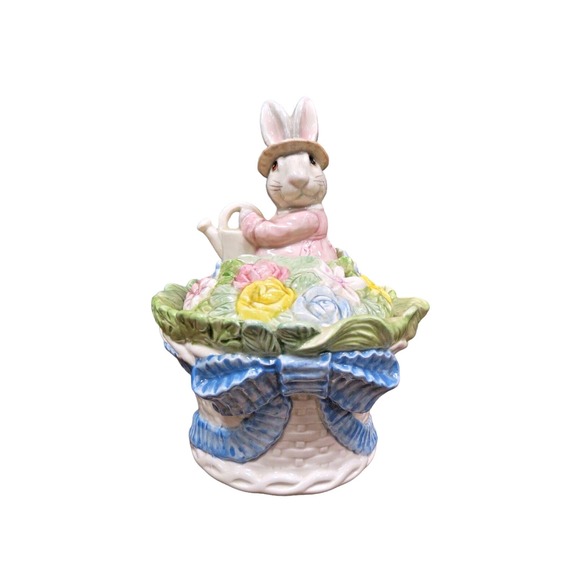 Fitz and Floyd | Holiday | Vintage 989 Fitz Floyd Basket Bowl Bunny ...